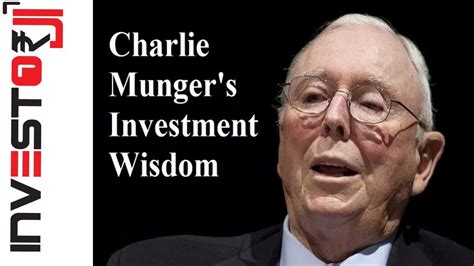 Charlie Munger Investment Wisdom In Hindi Youtube