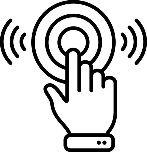 Touch Sensor Line Icon 53674689 Vector Art At Vecteezy