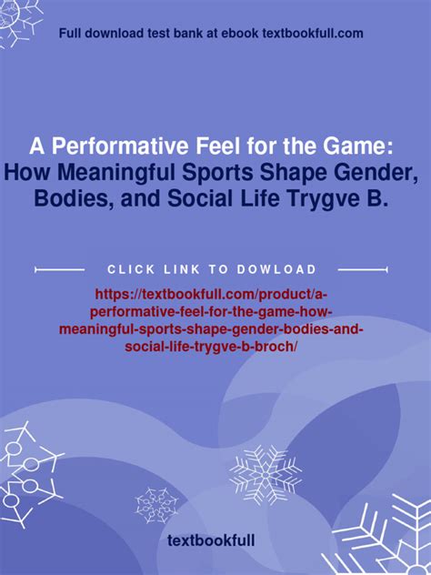 A Performative Feel For The Game How Meaningful Sports Shape Gender