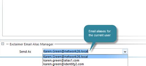 Alias Manager The Outlook Add In Exclaimer Knowledge Base