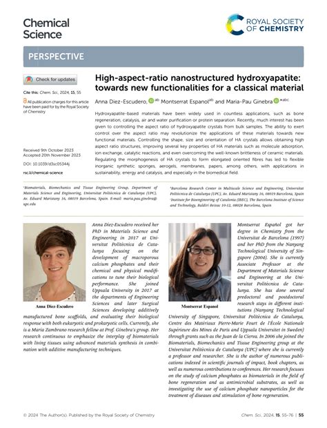 Pdf High Aspect Ratio Nanostructured Hydroxyapatite Towards New