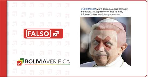 Tuit Sobre Muerte De Benedicto Xvi Fue Publicado Por Una Cuenta Falsa