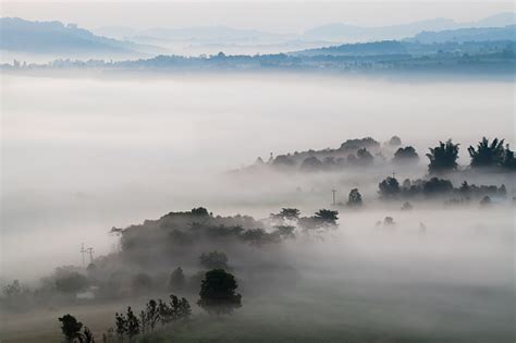 카오 타키안 Ngo 전망 포인트 카오 코 Phetchabun 태국에서 안개에 산의 아름다운 겨울에 대한 스톡 사진 및 기타