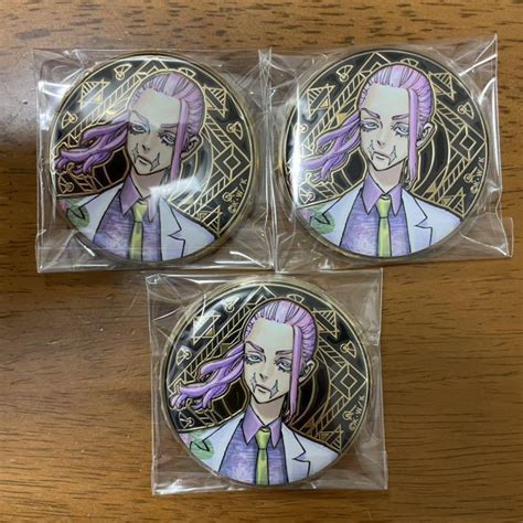 46％割引ホワイト系【予約販売品】 東京卍リベンジャーズ 東リべ 三途春千夜 原画展 アルティメタル缶バッジ バッジ コミックアニメグッズ