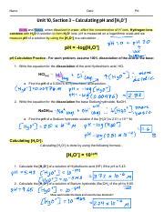 Calculating pH and [H3O+] in Acids and Bases: Practice Problems ...