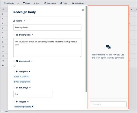 Navigating Row Configurations Baserow