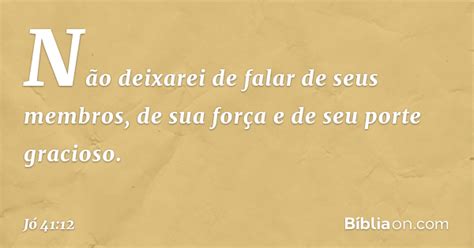 Jó 41 12 Bíblia