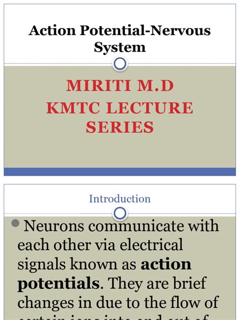 Action Potential Nervous System Pdf Depolarization Action Potential