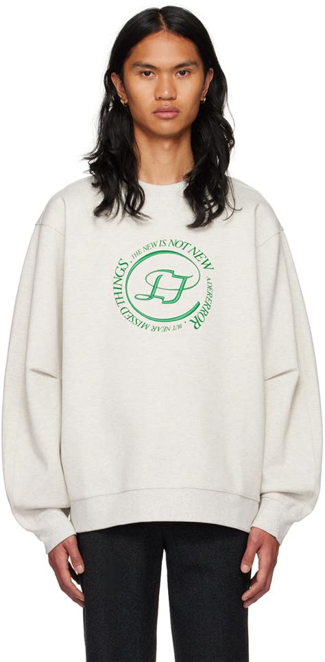 Ader Error Gray Speric Sweatshirt Ssense