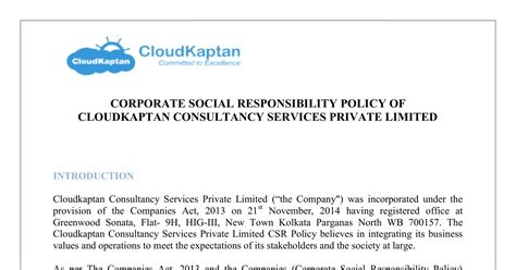 CSR REPORT Pdf DocDroid