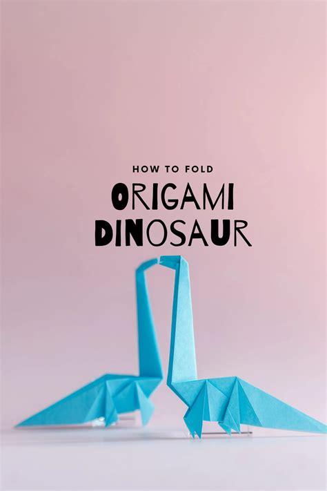 How To Fold An Easy Origami Dinosaur Origami Brachiosaurus Origami Ok