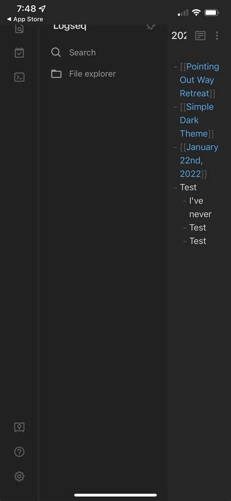 IOS Left Sidebar Disappears Bug Graveyard Obsidian Forum