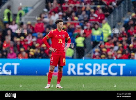 Cardiff Wales 05 June 2022 Wales Ethan Ampadu During He 2022 Fifa