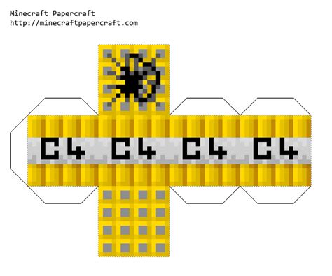 7free Minecraft Foldable Printables Lucky Blocks Papercraft Onlyhats