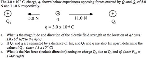 electric fields finding net force acting on q2 physics forums