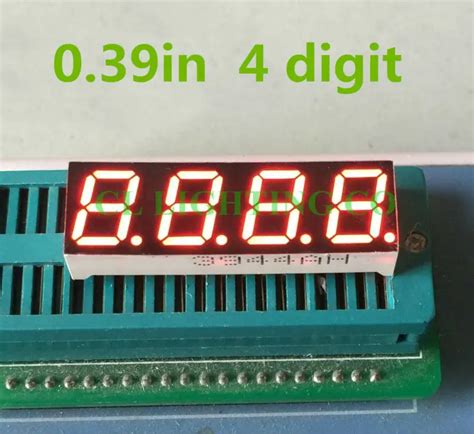 20pcs 4bit 4 Bit Common Cathode Positive Digital Tube 039 039in Red