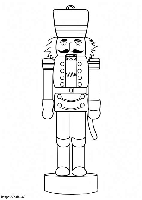 The N For Nutcracker A4 Coloring Page