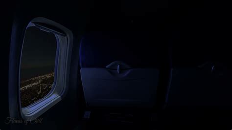 Dark Pov Takeoff And Landing ️ 4 Hours Airplane Ambience For Deep Sleep