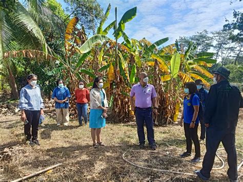 นายชูชาติ วัฒนวรรณ ผู้อำนวยการสถาบันวิจัยพืชสวน มาตรวจเยี่ยมให้กำลังใจเจ้าหน้าที่ศูนย์ฯ หลัง