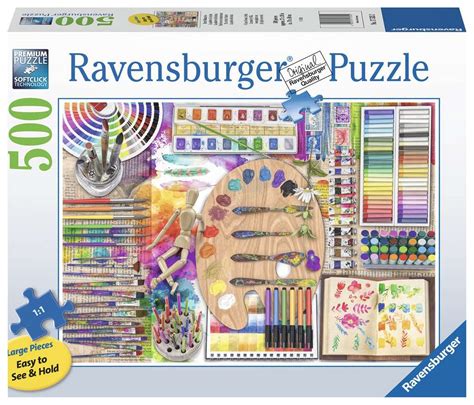 Buy Ravensburger The Artists Palette 500 Large Puzzle Jigsaw Jungle