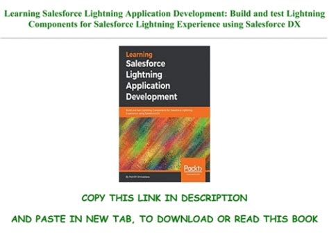 Ebook Learning Salesforce Lightning Application Development Build