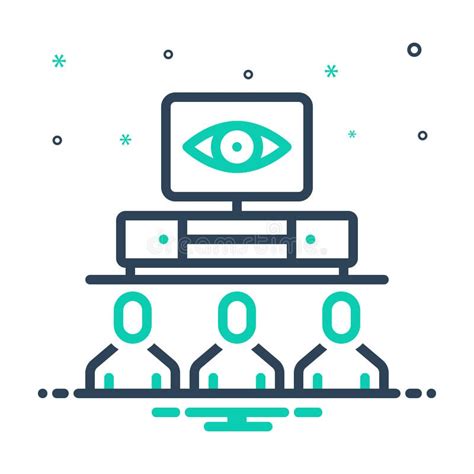 Mix Icon For Viewer Observer And Looker Stock Illustration