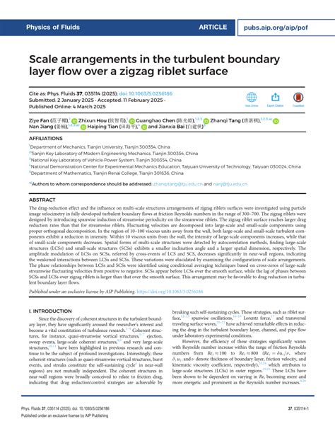 Scale Arrangements In The Turbulent Boundary Layer Flow Over A Zigzag