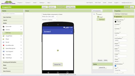 cara menggunakan image picker di app inventor 2 tutorial blok