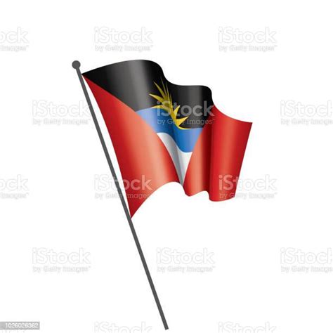 안티구아와 발부 다 플래그 흰색 배경 벡터 일러스트 레이 션 0명에 대한 스톡 벡터 아트 및 기타 이미지 0명 3차원 형태 개념 Istock