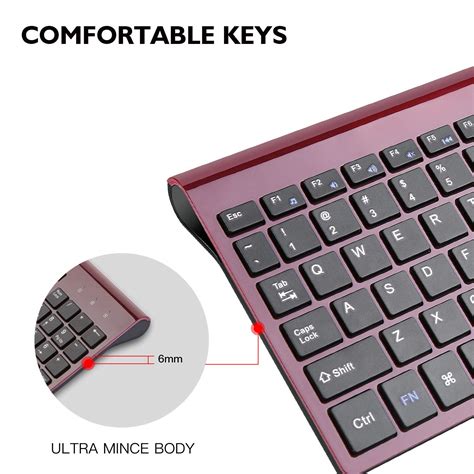 Buy Wireless Keyboard Mouse Combo Cimetech Compact Full Size Wireless Keyboard And Mouse Set