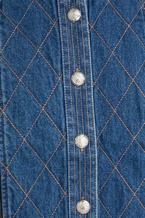 Veronica Beard Barta Quilted Denim Dickey The Outnet