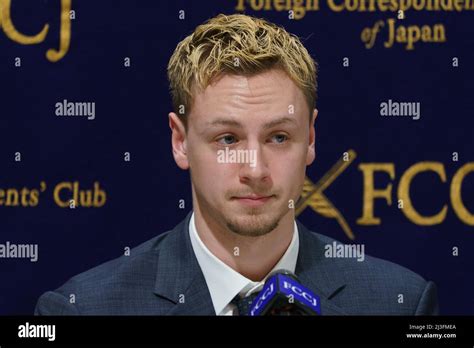 Ukraines Youtuber Yan Tkachov Attends A Press Conference With His Old