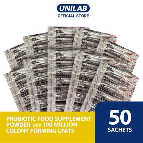 Flotera Powder 50s Probiotic Food Supplement Powder 100 Million Colony Forming Units Shopee