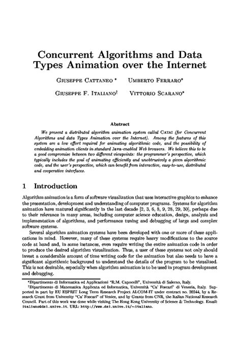 Pdf Catai Concurrent Algorithms And Data Types Animation Over The