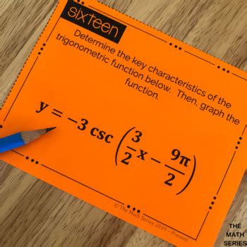 Graphing Trig Functions Activity By The Math Series TPT