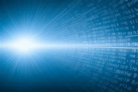Premium Photo Binary Code Pattern Abstract Blue Backgroundfuturistic