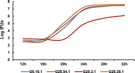 Comparison Of The Growth Curves Of Four Isogenic Strains All The