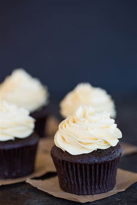 Chocolate Cupcakes With Vanilla Frosting Brown Eyed Baker