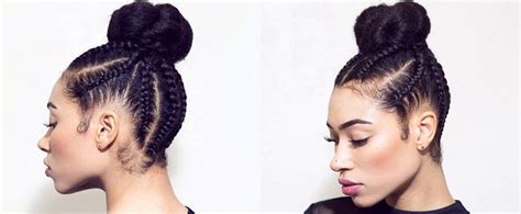 Updo Cornrow Hairstyles