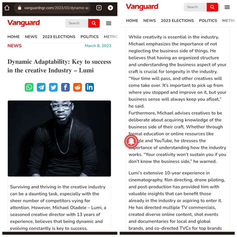 Michael Oladele On Linkedin Success Creative Trend