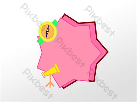 Drawing Creative Lace Compass Border Illustration Png Images Psd Free