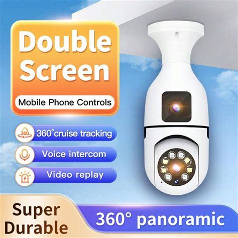 4mp E27 Glühbirnen Kamera Mit Dual Objektiv App Yilot Wifi 1080p