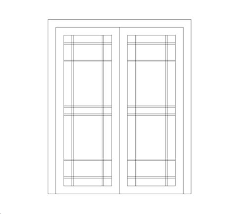 Pintu Teras Dwg Blok Cad Unduh Gratis
