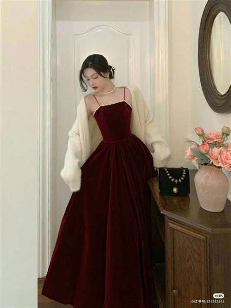 صور فستان 👗 Simple Prom Dress Velvet Prom Dress Red Prom Dress