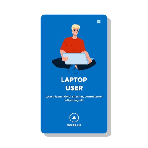 Premium Vector Laptop User Vector