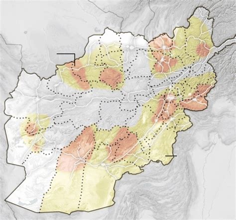 Afghanistan Taliban Control Map Cfr Org Backgrounder