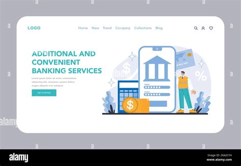 Mobile Banking Web Or Landing Page Streamlined Mobile Banking Experience With User Friendly
