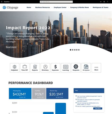15 Modern Sharepoint Intranet Site Examples For 2023 — Origami Sharepoint Intranet Sharepoint