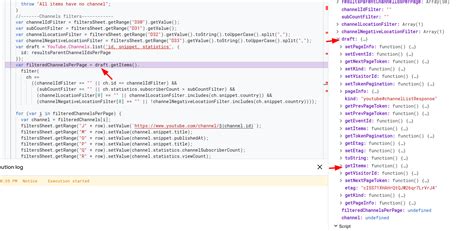 Javascript YouTube Channels List Returns Empty Set Only When Called