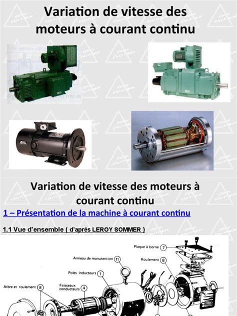 Variation De Vitesse Des Moteurs Courant Pdf Énergie électrique Électricité